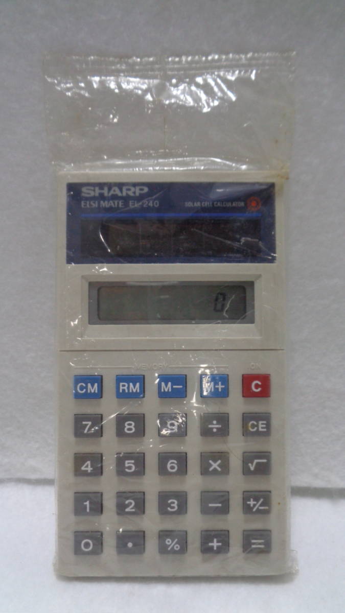【未使用】★レトロ☆ZZZ★珍品「[送料370円 未開封] SHARP 電卓 ELSI MATE EL-240 8桁 約12cm×7cm シャープ」現状渡しの落札情報詳細 - ヤフオク落札価格 ...