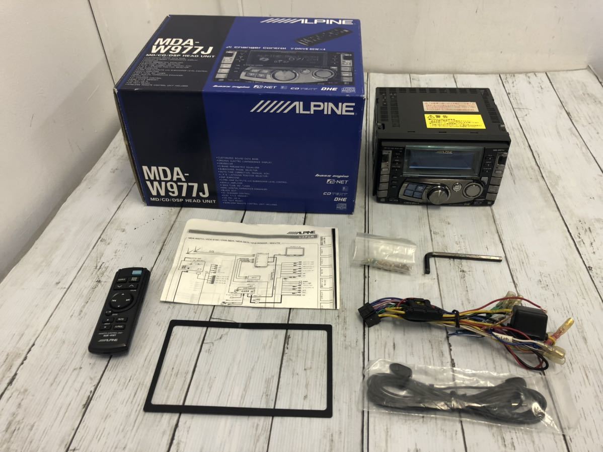【やや傷や汚れあり】【ジャンク】ALPINE アルパイン MDA-W977J MD/CD/DSP HEAD UNIT Ai changer ...