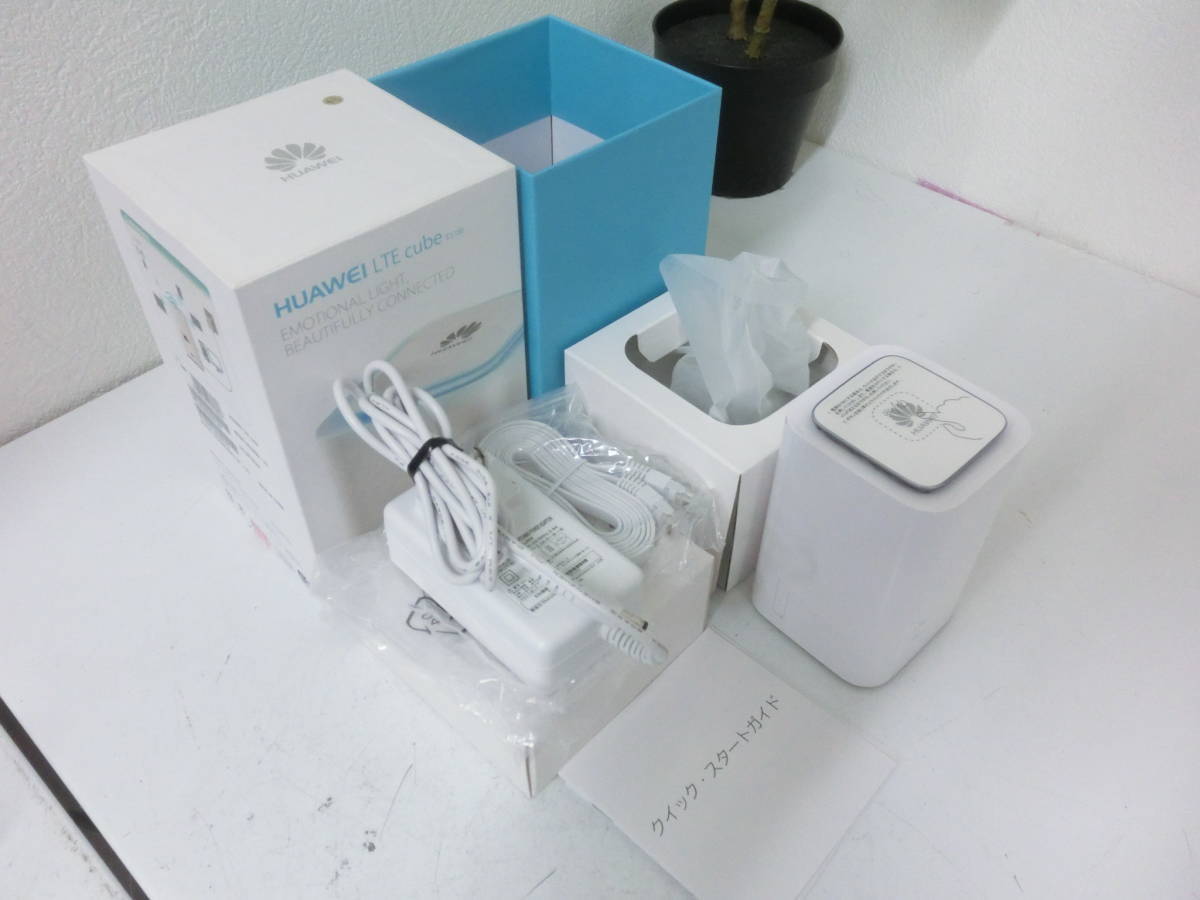 【傷や汚れあり】♪HUAWEI ファーウェイ LTE CUBE E5180 SIMフリー 据え置き型 WiFi ルーター 未使用品 開封保管品 ...