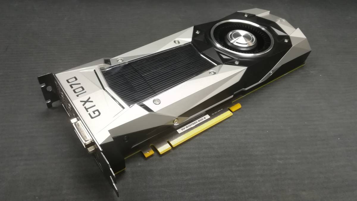【やや傷や汚れあり】【超美品♪】GIGABYTE NVIDIA GeForce GTX 1070 8G GDDR5 PCI Express 3.0 グラフィックボード/動作品の落札情報詳細 ...
