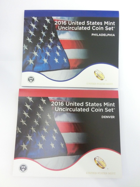 【未使用】2016年 United States Mint Uncirculated Coin Set 記念コイン アメリカ プルーフ 2 ...