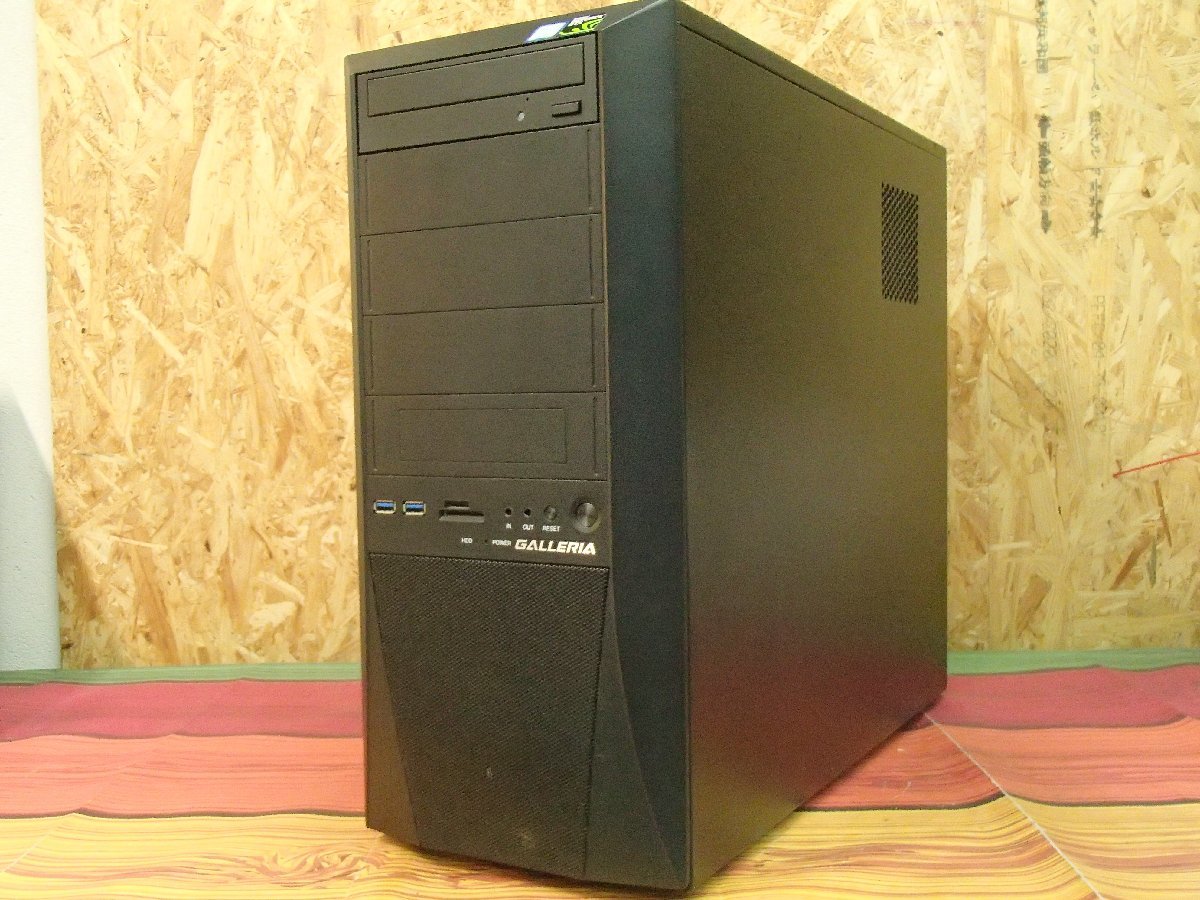 【傷や汚れあり】 1円スタート ドスパラ GALLERIA ZZ Core i7-7700K/メモリ 16GB/SSD 256GB/DVDマルチ/GeForce GTX 1080 Ti ...