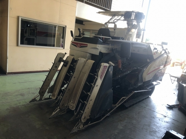 【やや傷や汚れあり】茨城県 三菱 コンバイン VY446 4条刈 435h 46馬力 グレンタンク 自動水平 デバイダー付 ミツビシ 中古 直 ...