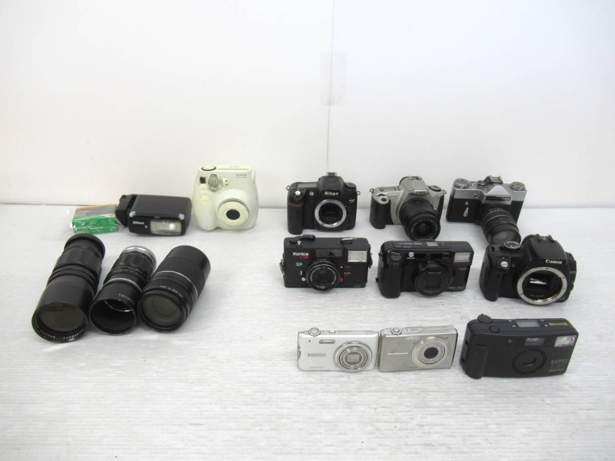 【やや傷や汚れあり】【CANON/KONICA/MINOLTA/PENTAX/他】亥②j053//カメラ・レンズまとめ売り/C35/EOS ...