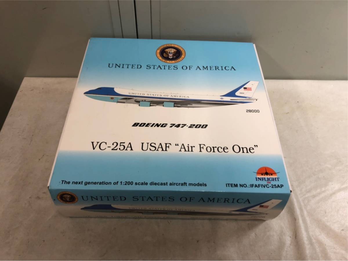 【やや傷や汚れあり】（264）飛行機模型 BOEING747-200 ボーイング747 VC-25A USAF Air Force One ...
