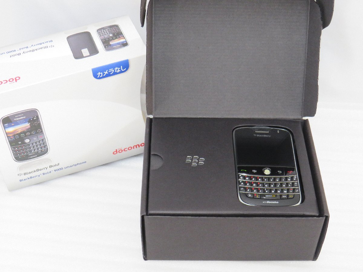 【未使用】 60☆ 未使用 Blackberry Bold 9000 ドコモ ブラックベリー smartphone RBT74UW 1227 ...