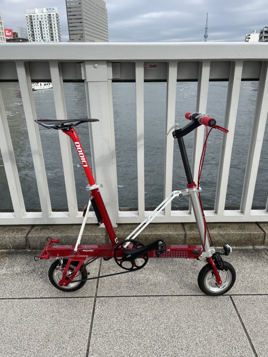 【目立った傷や汚れなし】6.2kg超軽量化 パシフィックサイクル キャリー ミー Carry Me 2012年型 チタン カーボン ...