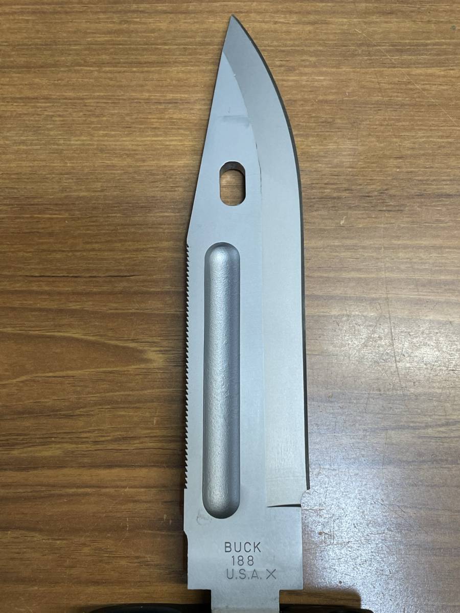 【目立った傷や汚れなし】（未使用）BUCK 188 USA X M9 PHROBIS III COMMERCIAL BAYONET KNIFE ...
