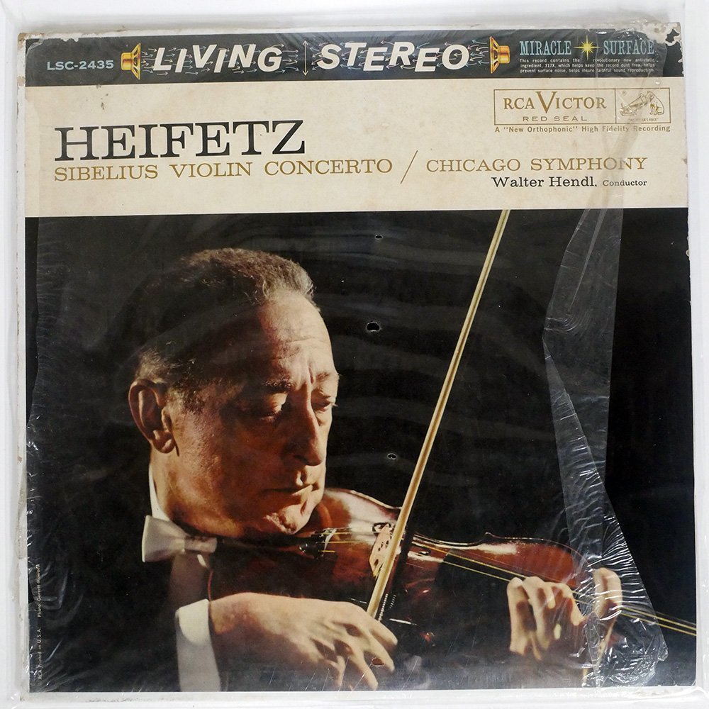 ハイフェッツ/ライナー/CSO/BRAHMS:VIOLIN CONCERTO IN D,OP.77(MADE IN U.S.A./RCA VICTOR/RED SEAL:LSC-1903 LP ...