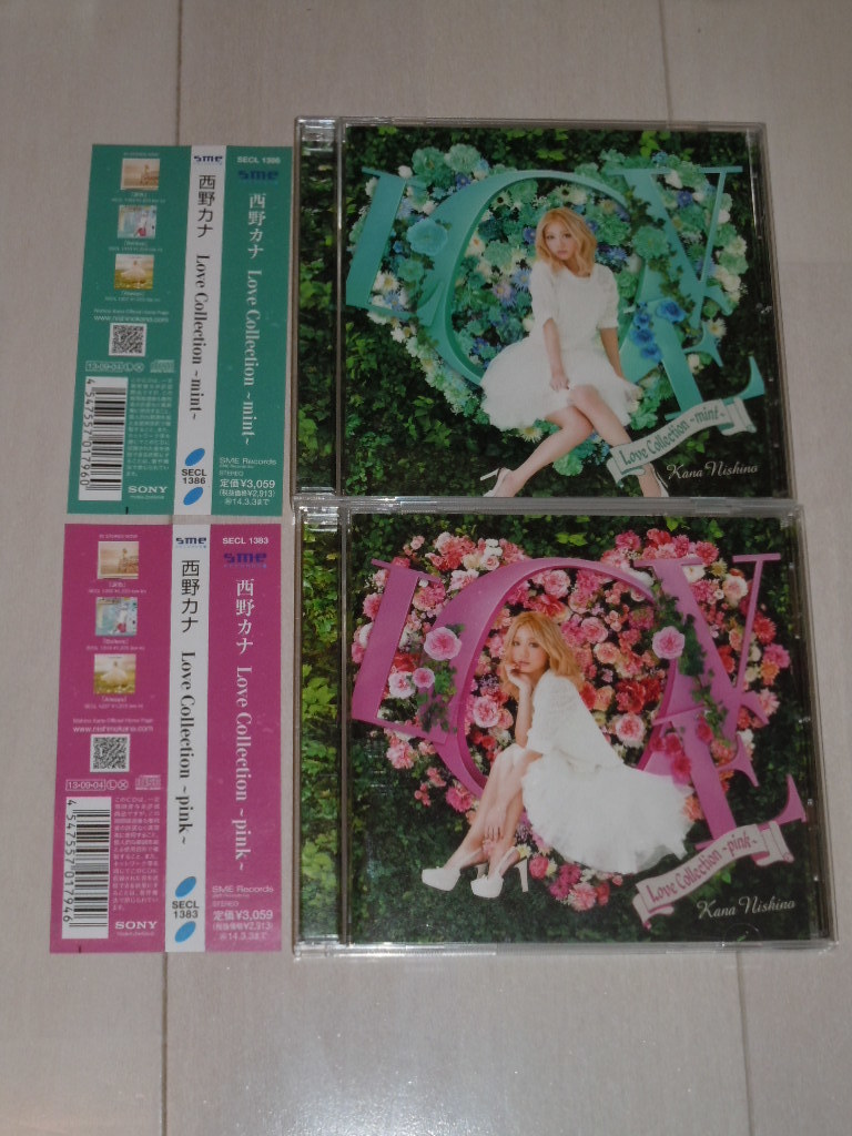【目立った傷や汚れなし】西野カナ Love Collection mint ＆ pink ベストアルバム CDセット★GO FOR IT ...