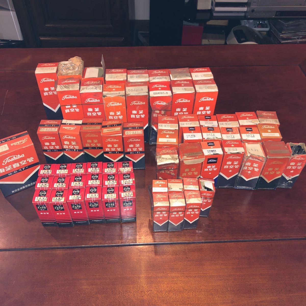 【傷や汚れあり】N554 真空管まとめ TOSHIBA NEC TEN ナショナル 通信用 Hi-S N5 6080 音響部品 ジャンク/80 ...