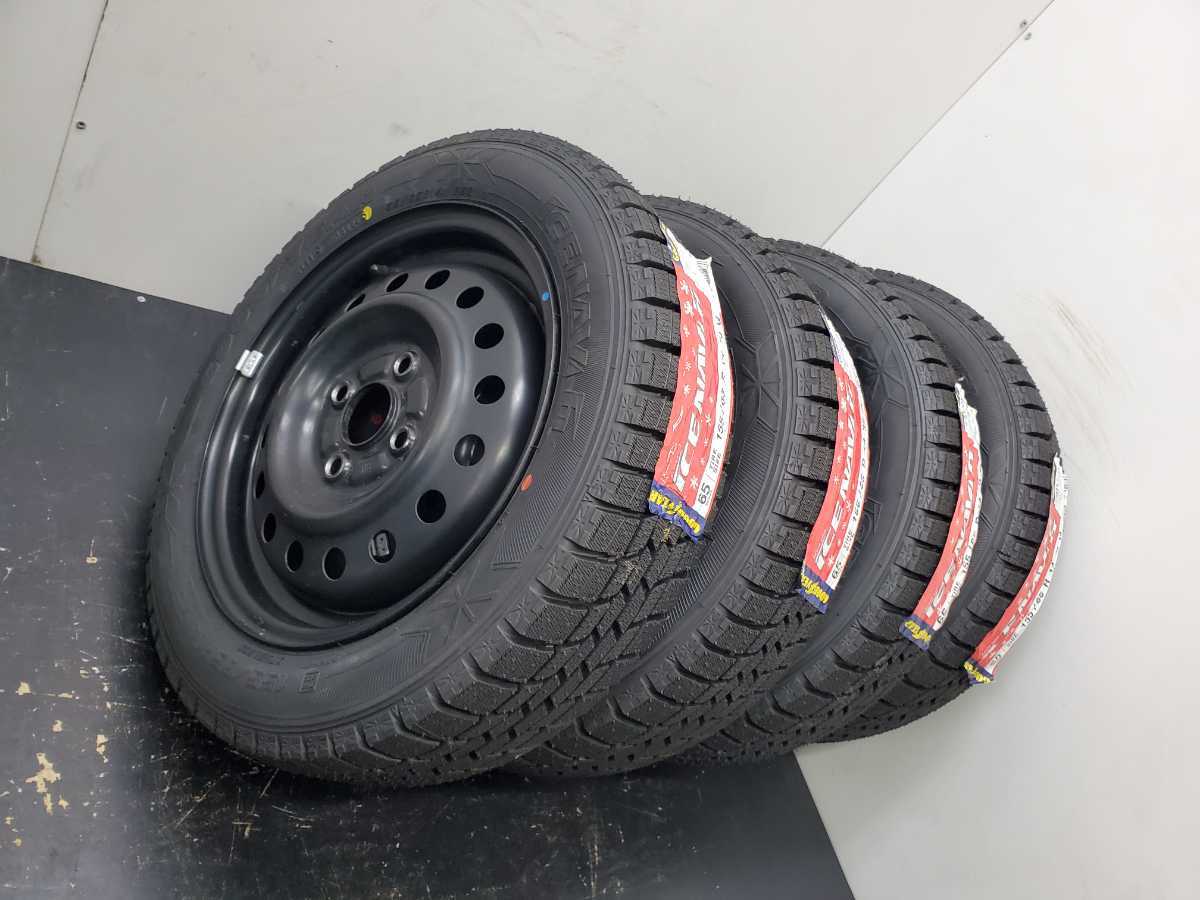 【やや傷や汚れあり】155/65R14 スタッドレス 4本 スチールホイール付 新品タイヤ付 新年特価品 セール品 スズキ 売り切り 送料無料 ...
