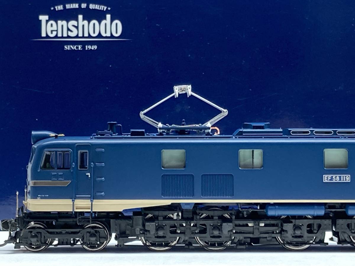 【目立った傷や汚れなし】16番1/80（HO） 天賞堂 No.72021 国鉄EF58形 電気機関車 ブルートレイン色 カンタムの落札情報詳細 - ヤフオク落札価格検索 オークフリー