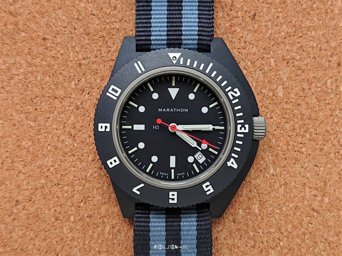 【未使用に近い】MARATHON NAVIGATOR マラソン ナビゲーター marathon watch × J.Crew コラボモデル ...