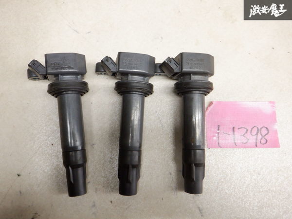 【やや傷や汚れあり】保証付 ダイハツ 純正 イグニッションコイル ダイレクトコイル EF 90048-52125 3本 S200 S210 ...