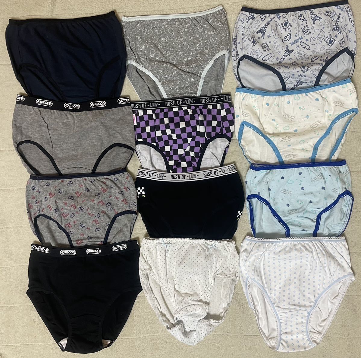 【未使用】ショーツ ジュニア 12枚 jc js 中学生 小学生 女子 パンツ ブラ キャミソール スパッツ 下着 jk 高校生 165 160 150 の落札情報詳細| ヤフオク落札価格情報 ...