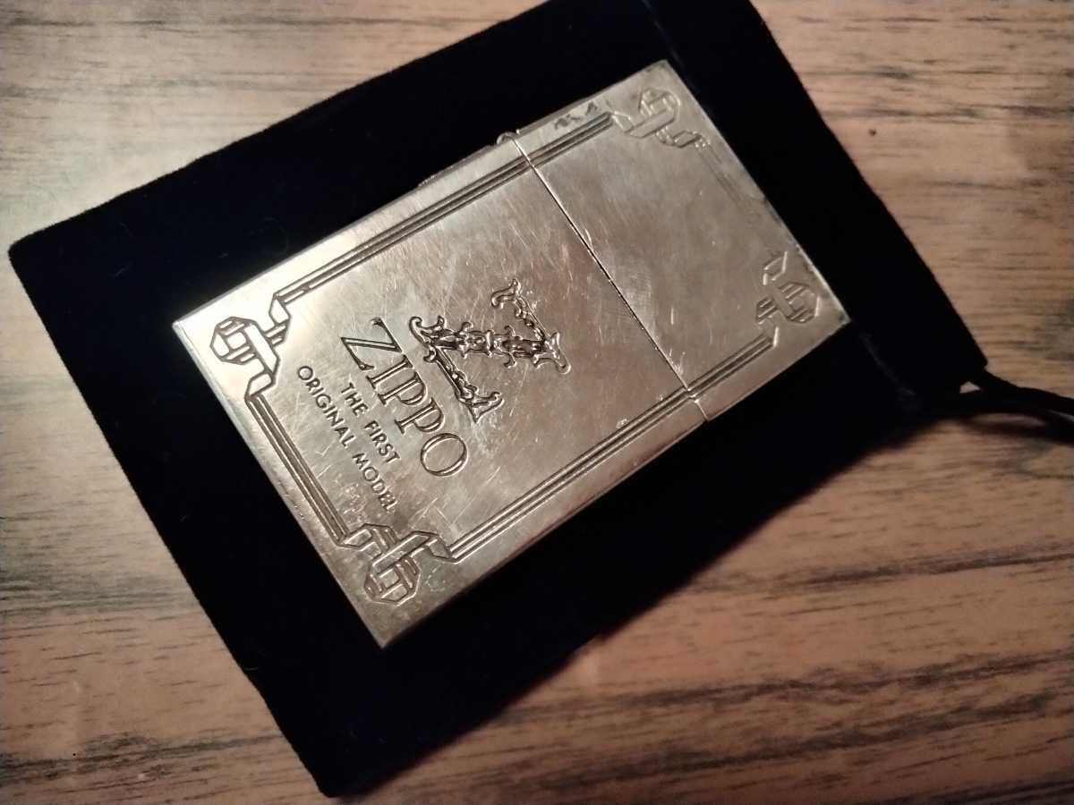 【やや傷や汚れあり】ZIPPO 中古品 1932 Replica The first original Model 旧ロゴ レプリカ ジッポー ...
