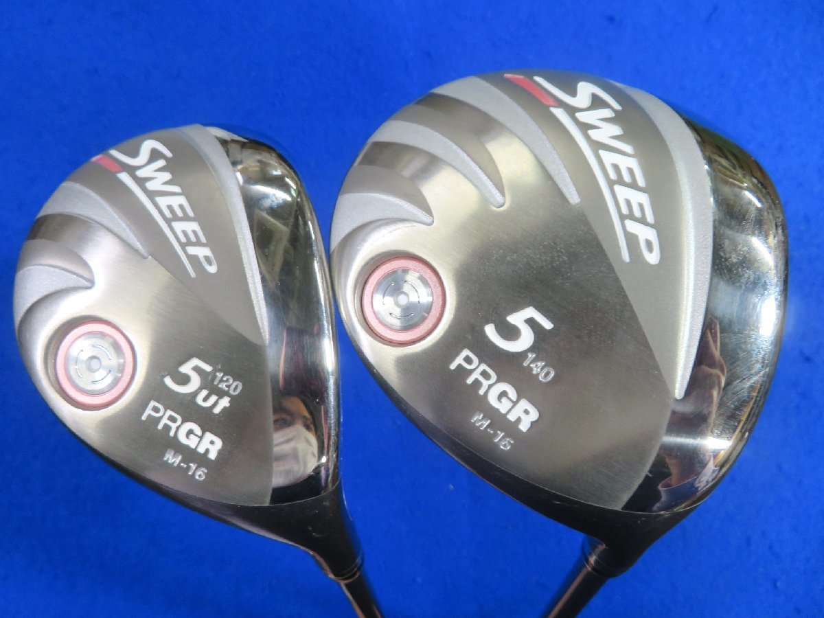 【やや傷や汚れあり】【中古】PRGR(プロギア) 2020 SWEEP(スイープ) FW+UT 2本セット 5W（21.0°）5UT（26.0 ...
