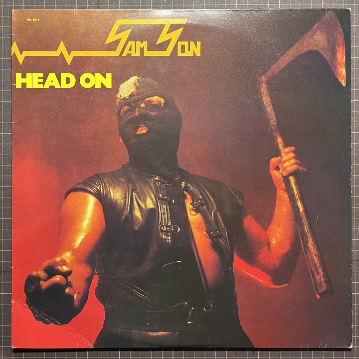 【やや傷や汚れあり】SAMSON サムソン Head On 魔人襲来 国内盤 2nd LP NWOBHM Bruce Dickinson ...