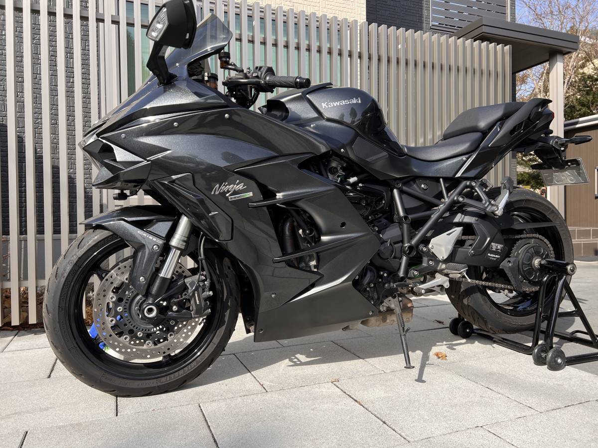 【目立った傷や汚れなし】【個人出品・北海道】2019年式 H2SX ブラック クイックシフター搭載 程度極上 純正パニアケース＆ワンキー ...