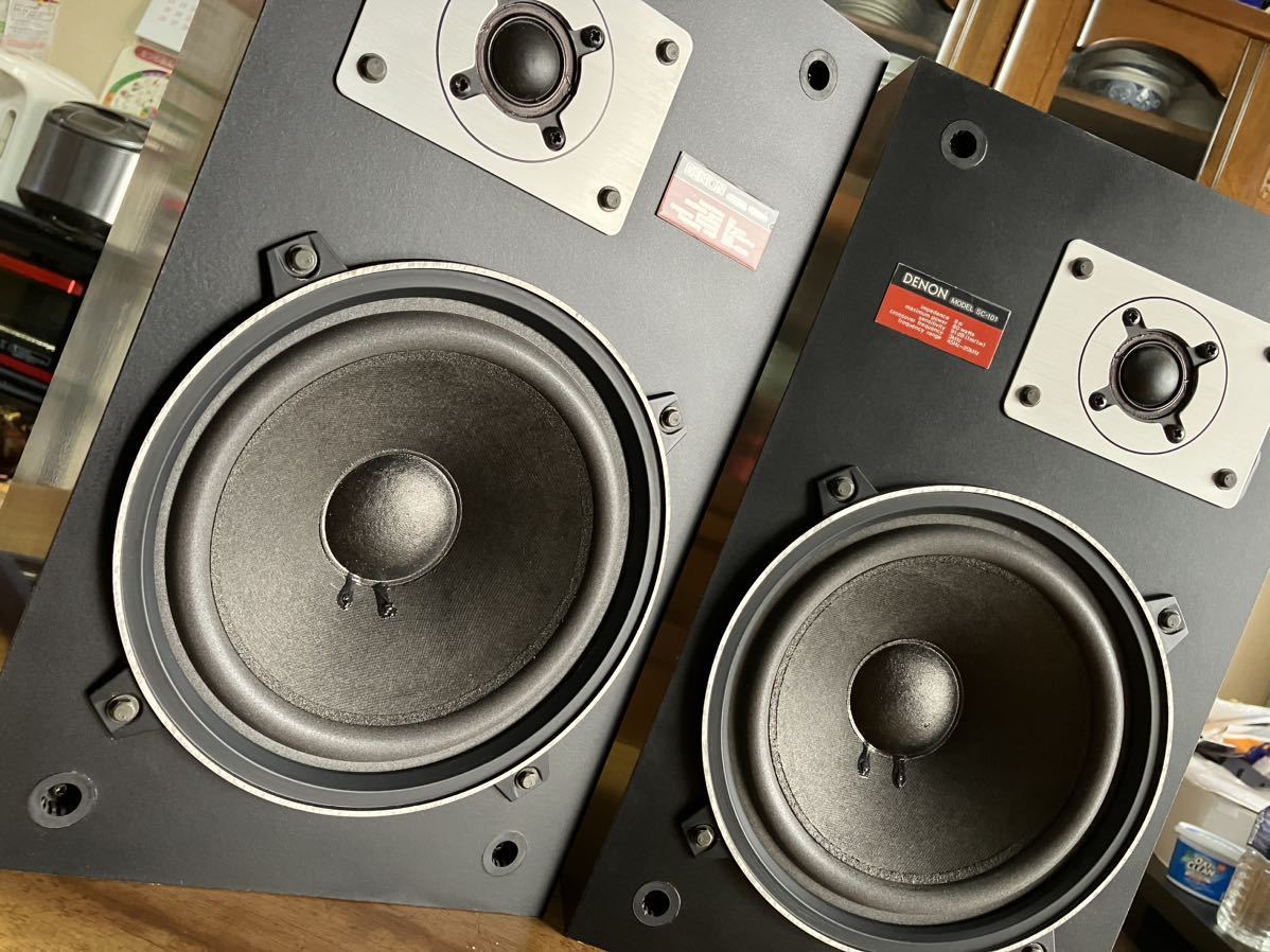 【やや傷や汚れあり】denon SC-101 2台1セット ウーハーメンテナンス済 サランネット附属 当時定価5,4万円の落札情報詳細 ...