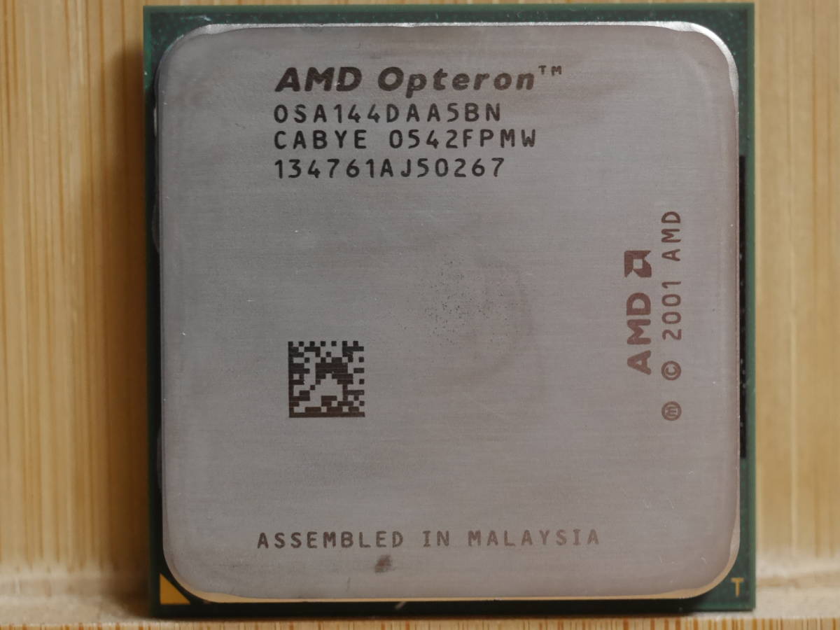 【やや傷や汚れあり】AMD Opteron 144 1.8GHz OSA144DAA5BN Socket939 CPUの落札情報詳細 ...
