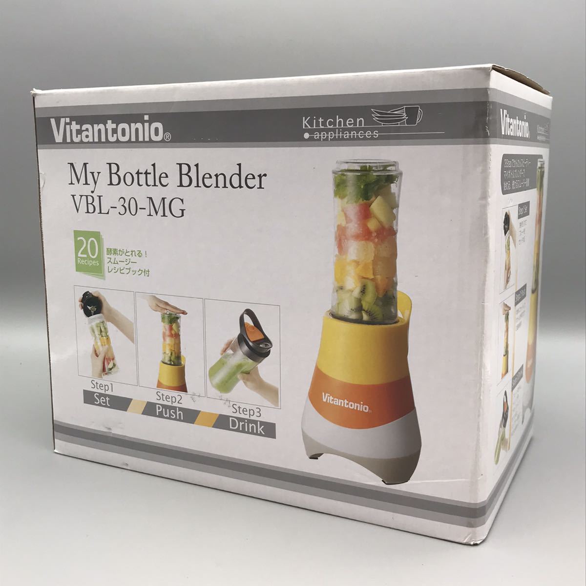 【未使用】【未使用】Vitantonio ビタントニオ マイボトルブレンダー マンゴー VBL-30-MG 容量400ml ミキサー ジューサー キッチン 家電 動作確認済みの落札情報詳細 ...