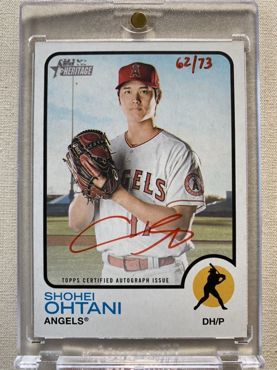 【やや傷や汚れあり】2022 TOPPS HERITAGE Real One Autographs #ROA-SO SHOHEI OHTANI ...