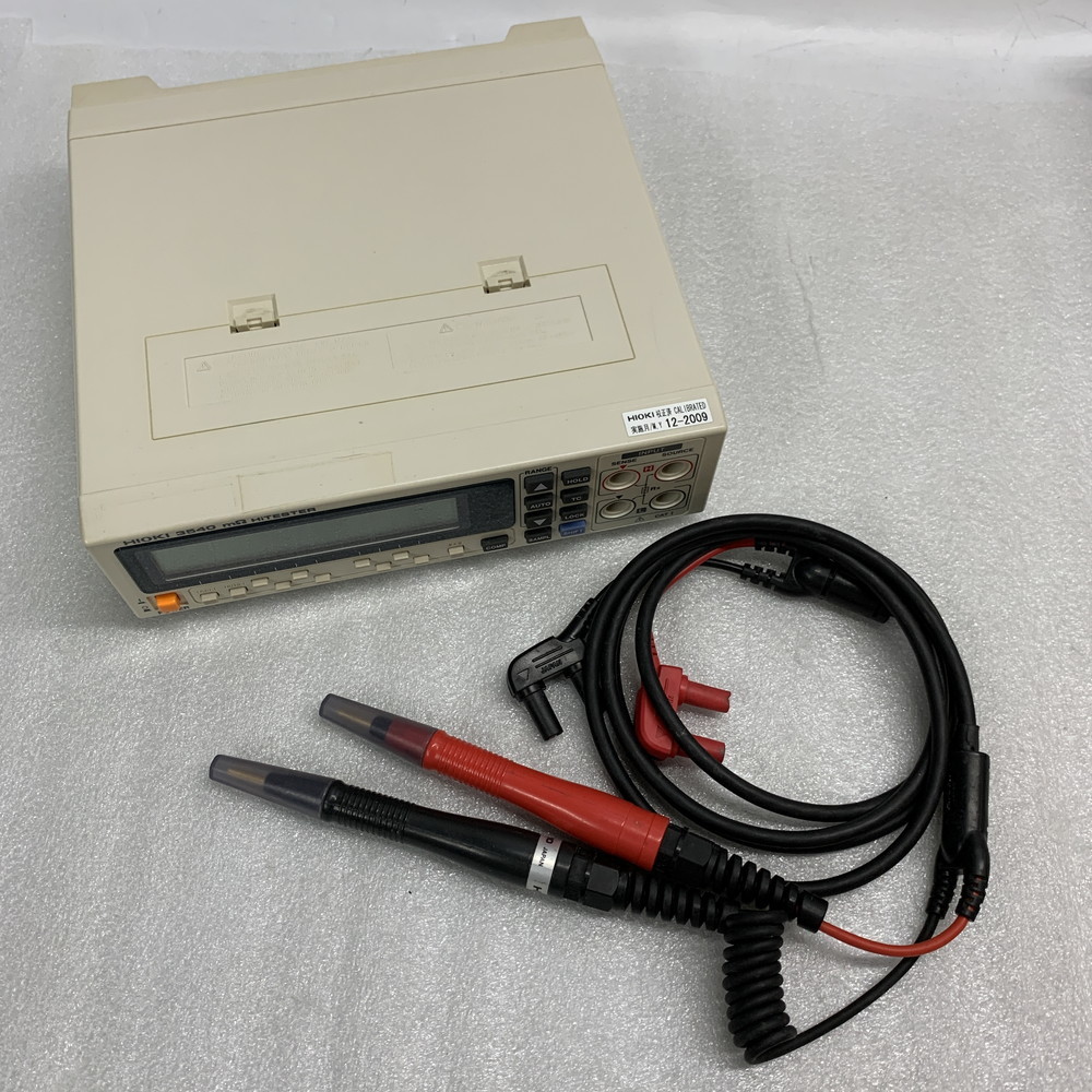 【全体的に状態が悪い】 HiKOKI 3540 ミリオーム ハイテスター 校正2009年12月 mΩ HiTESTER 【乾電池で通電確認済み ...