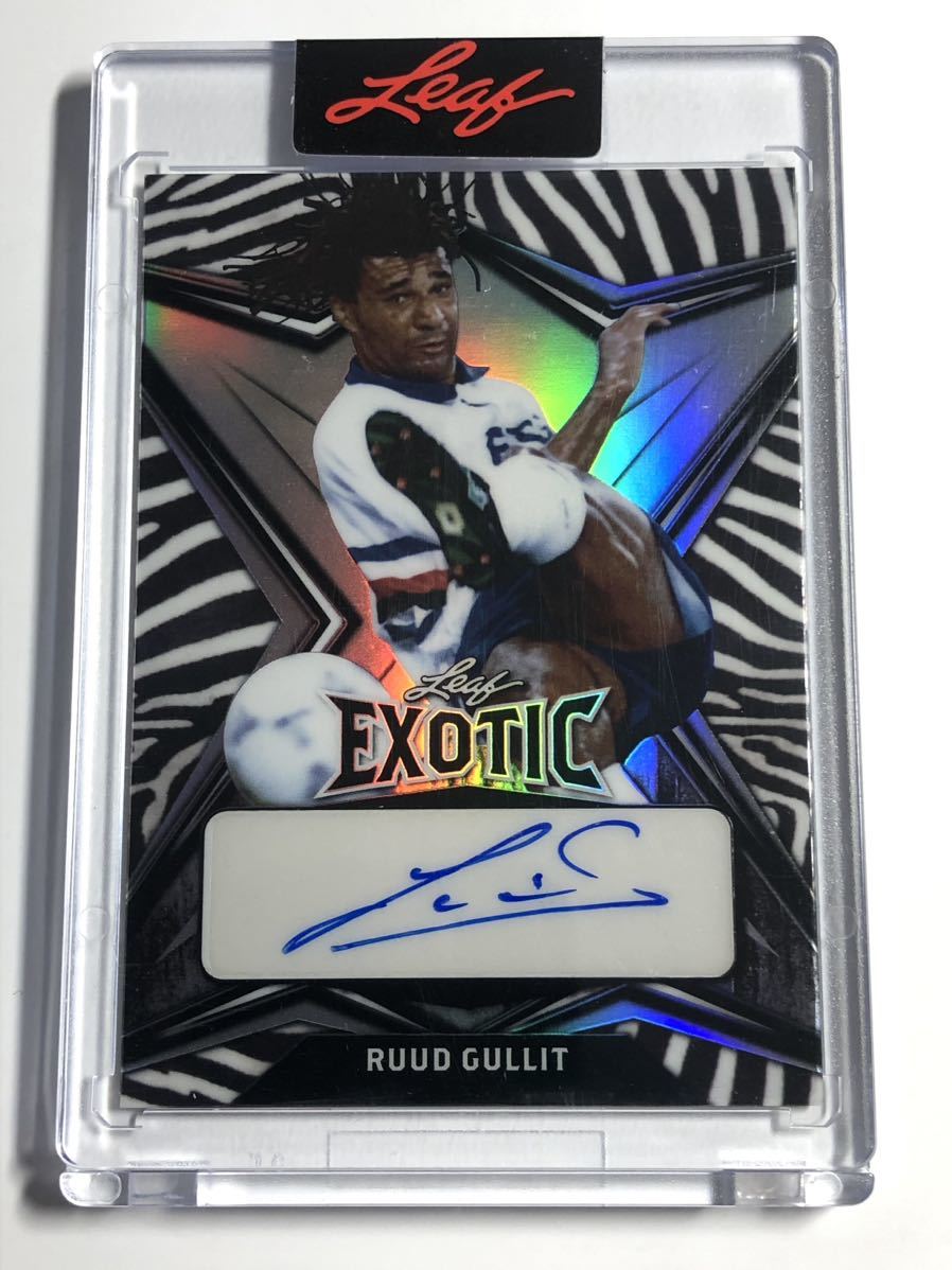 【目立った傷や汚れなし】フリット【直筆サイン】9枚限定 2022 Leaf Exotic Autograph Ruud Gullit ルート ...