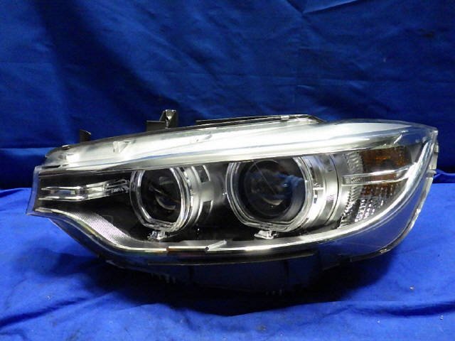 【傷や汚れあり】H28年 BMW 420i Mスポーツ F32 4シリーズ DBA-4N20 左ヘッドランプ 左ヘッドライト HID ...