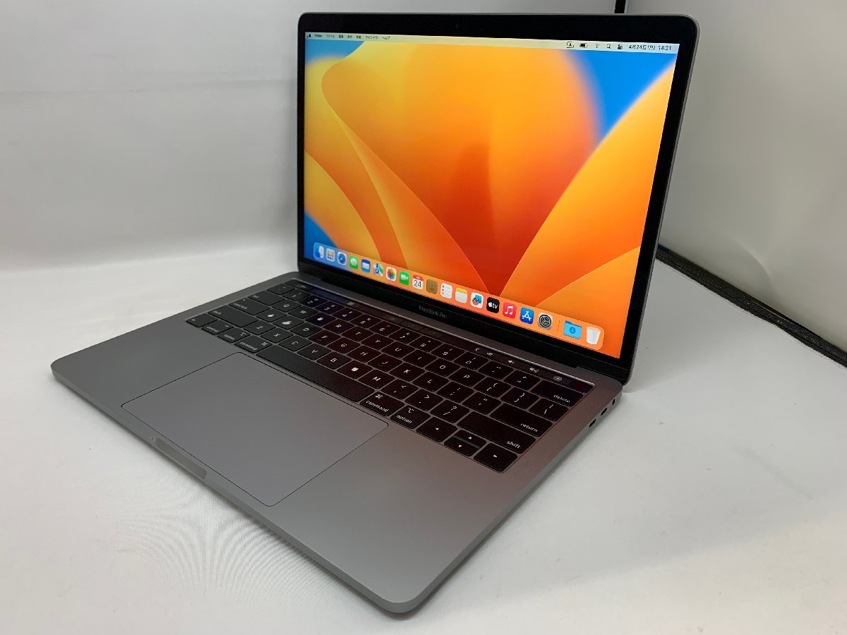 【傷や汚れあり】1円スタート！！ Apple MacBook Pro A1989 (13-inch, 2018, Four Thunderbolt 3 ports) USキーボード スペース ...