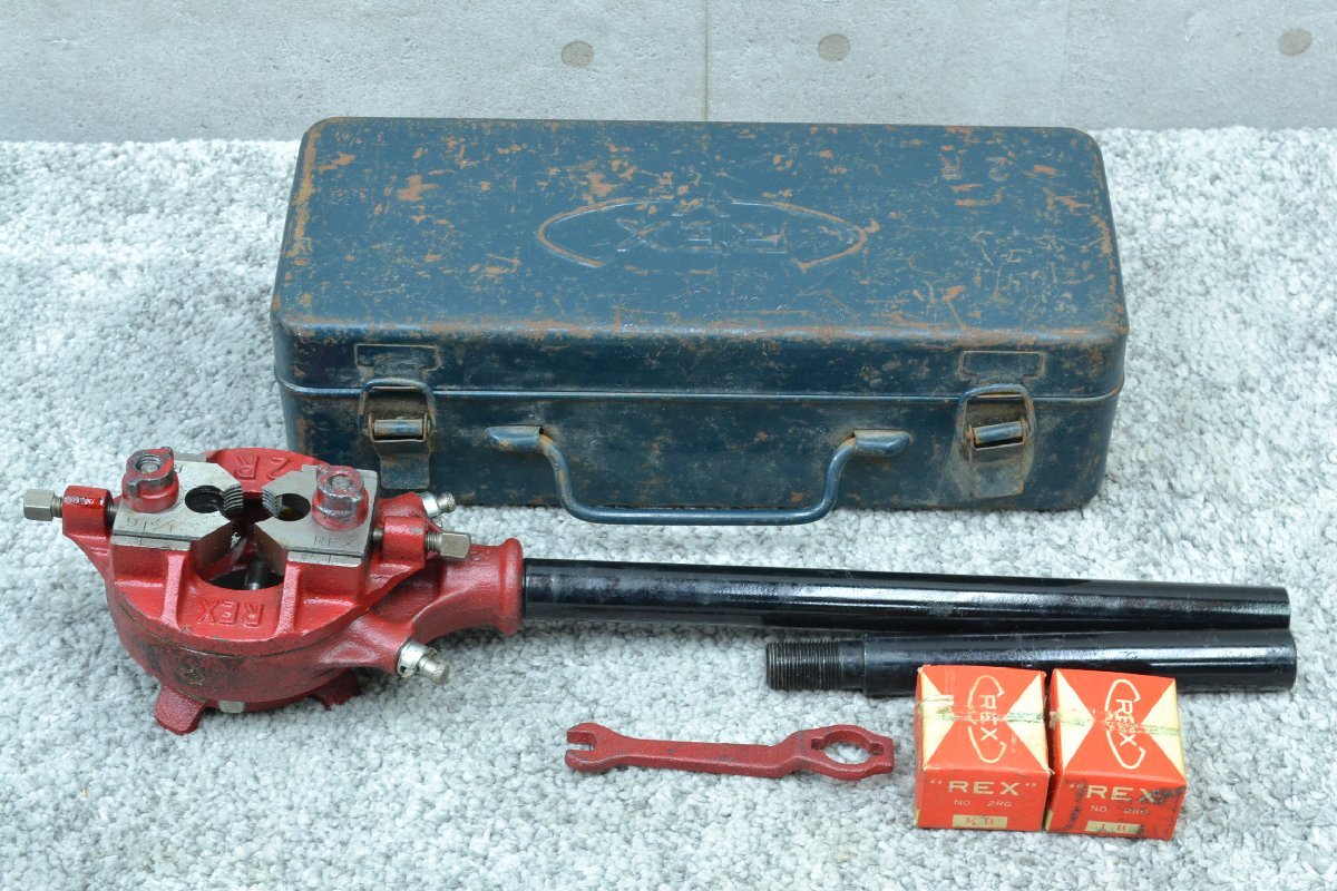 【傷や汚れあり】k247 REX レッキス 手動 パイプ ねじ切り器 2R 手動ネジ切り機の落札情報詳細 - ヤフオク落札価格検索 オークフリー