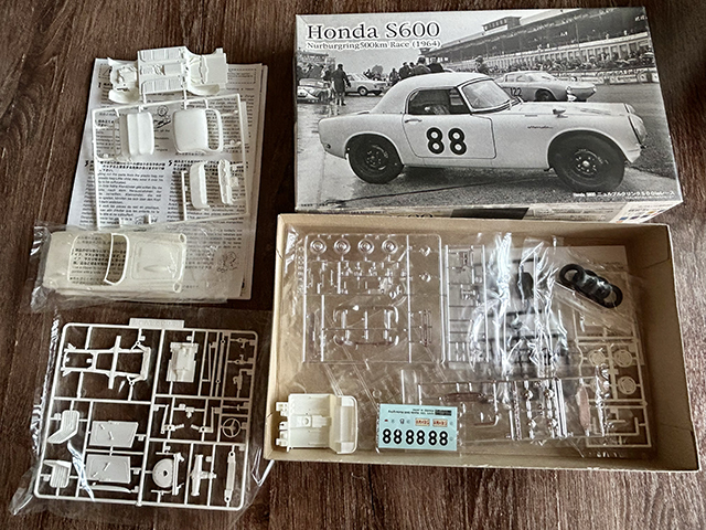 【やや傷や汚れあり】FUJIMI 1/24 HONDA S600、Hasegawa 1/24 HONDA F1 RA272E、FUJIMI 1/24 MERCEDES300SLR Mile ...