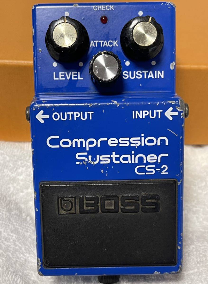 【傷や汚れあり】【送料無料☆動作確認済】BOSS Compression Sustainer CS-2 コンプレッサー 日本製 ...