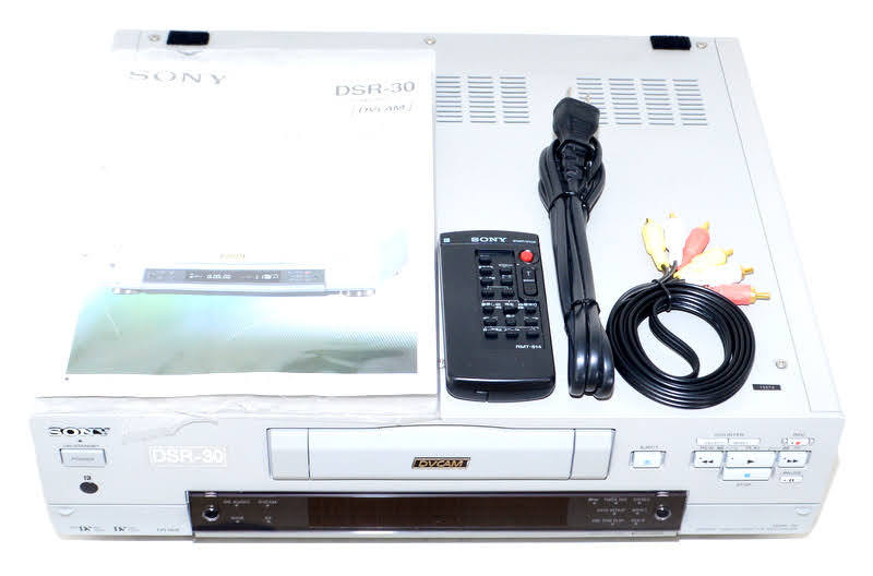 【目立った傷や汚れなし】【稀少リモコン/取説付属】SONY ソニー DSR-30 業務用 DVCAM mini DV ビデオレコーダー ...