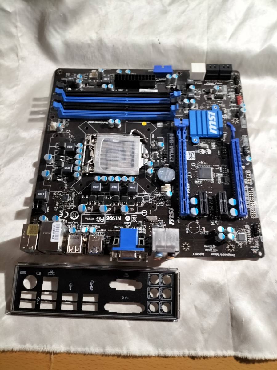 【やや傷や汚れあり】★MSI Z77MA-S41 LGA1155 Z77 MATX マザーボード②の落札情報詳細 - ヤフオク落札価格検索 オークフリー