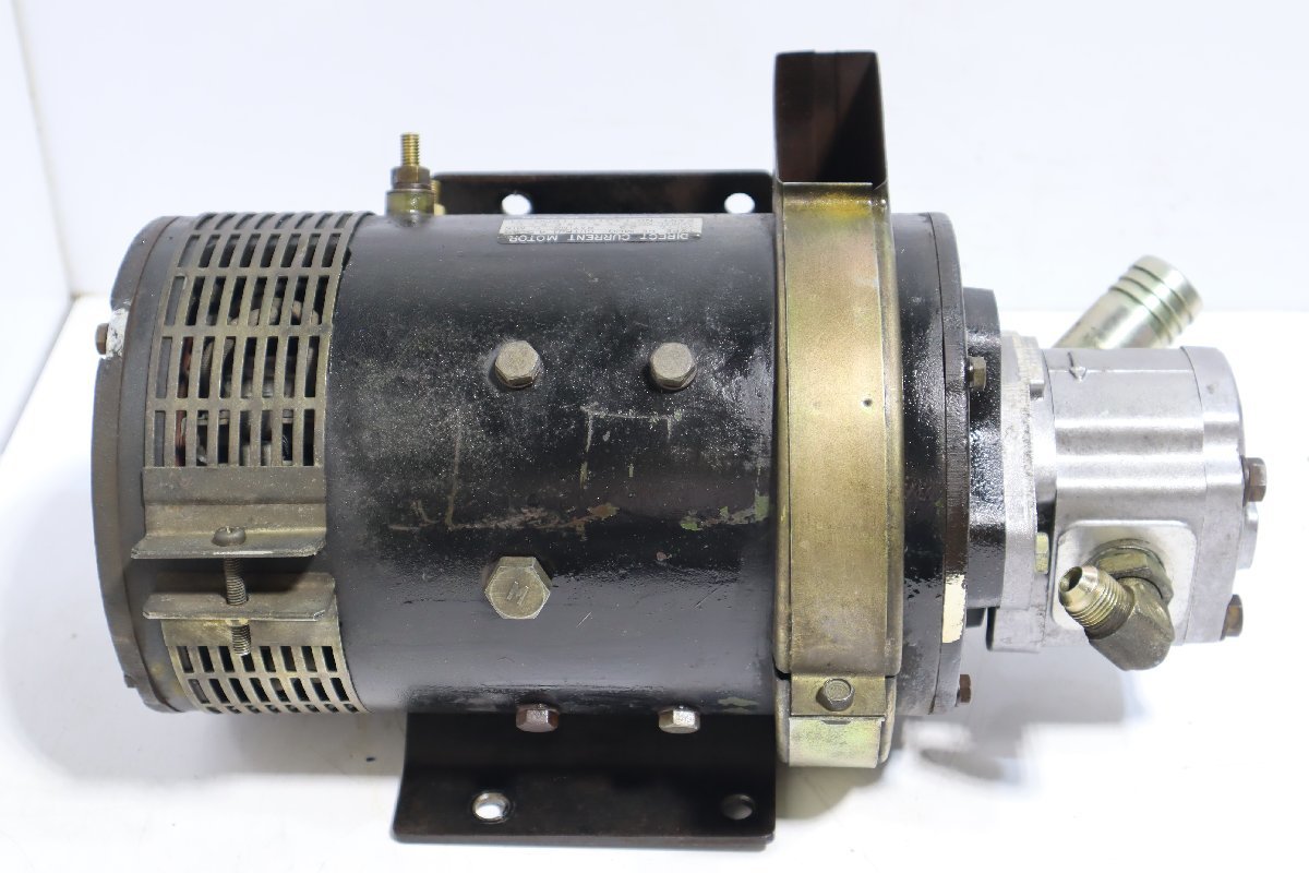 【傷や汚れあり】140☆取り外し品☆明電舎 Meidensha DIRECT CURRENT MOTOR HE-MPO モーター☆3A-418 ...