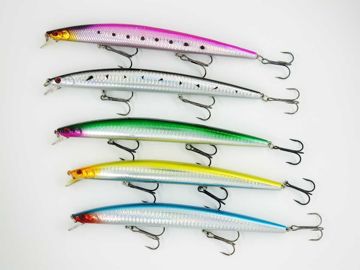 【未使用】180F 24g フローティング シャロー ロール系 ミノー 180mm 鉄球移動重心 5色セット未使用(取置同梱可)ヒラメ シーバス AZONの落札情報詳細 - Yahoo ...