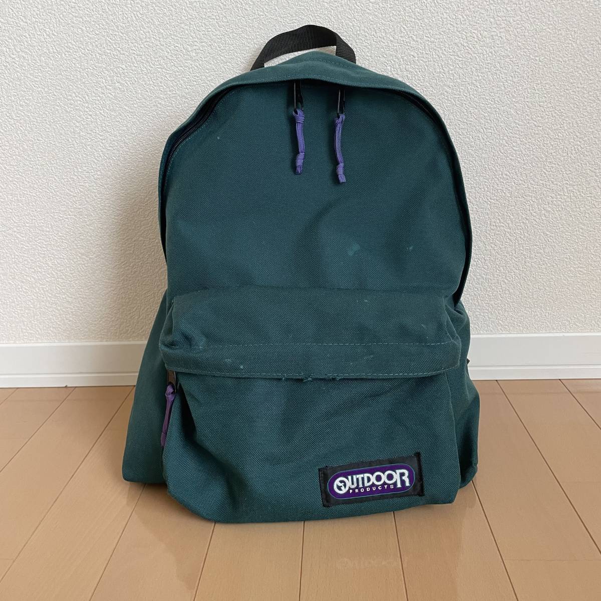 【傷や汚れあり】90s OUTDOOR PRODUCTS アウトドア USA製 backpack リュックサック グリーン 緑 登山 ...