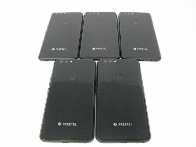 【やや傷や汚れあり】FREETEL REI 2 FTJ17A00 ブラック5台セット SIMフリー【matome275】の落札情報詳細 - ヤフオク落札価格検索 オークフリー