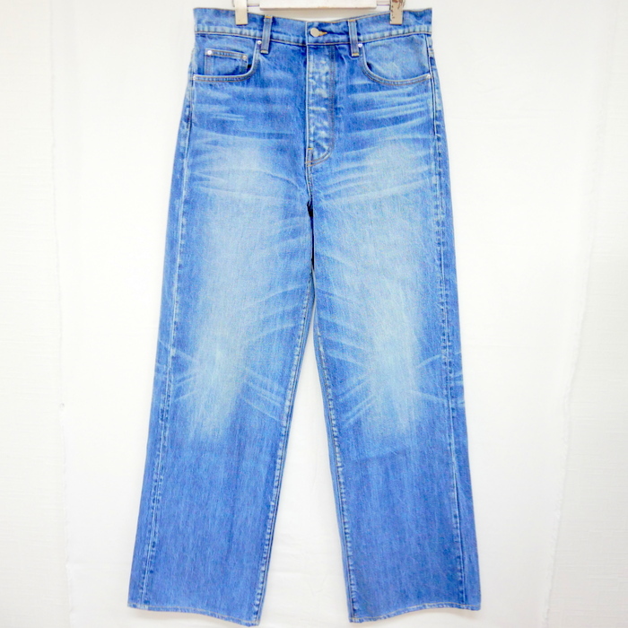 【未使用】【1円】未使用 国内正規 Amiri アミリ 21aw Baggy Baggy Trouser Jean バギーデニムパンツ ワイド