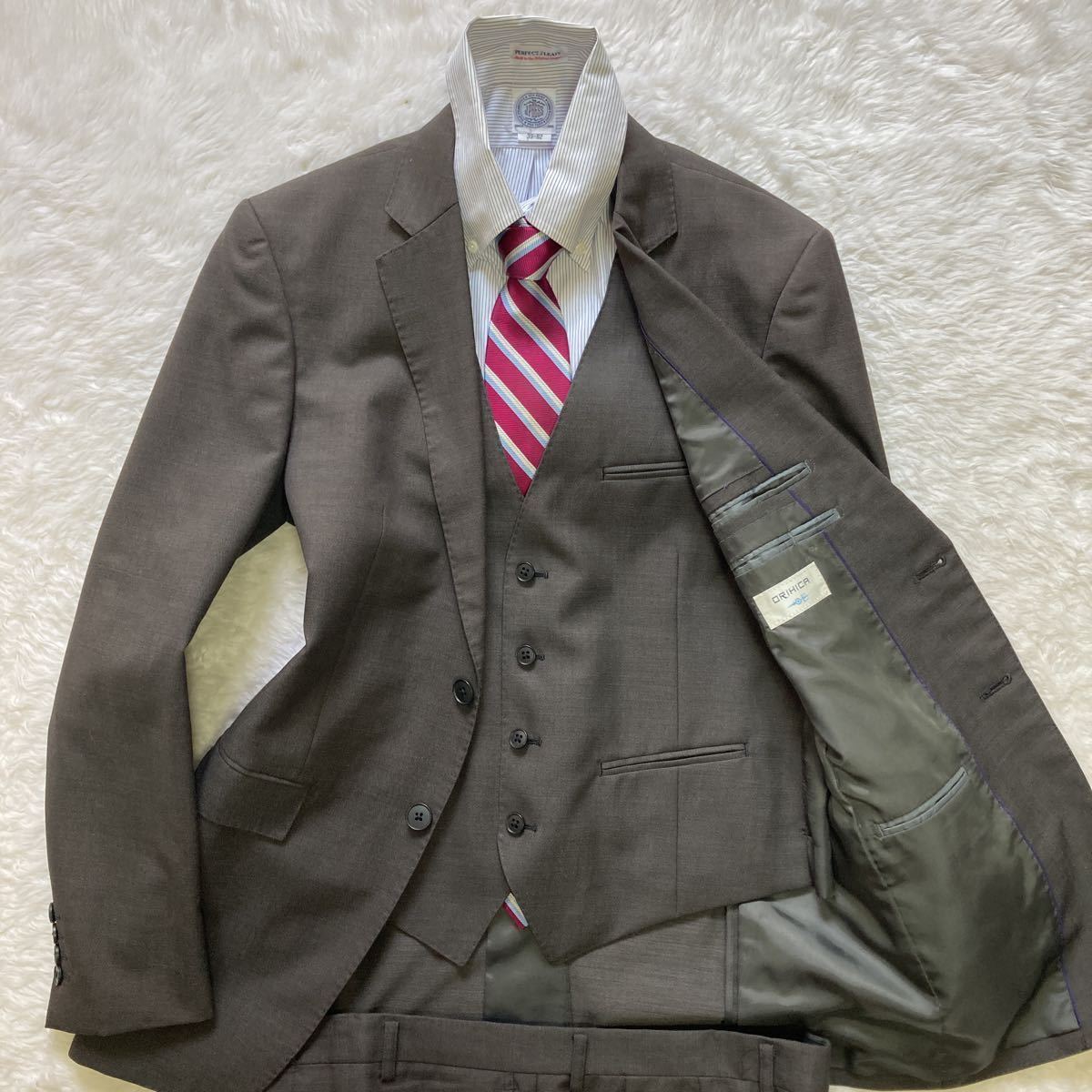 【未使用に近い】未使用 オリヒカ『圧巻のスリーピース』ORIHICA スーツ セットアップ チャコールグレー A7位 XL相当 テーラードジャケット ベストの落札情報詳細 - ヤフオク落札価格 ...