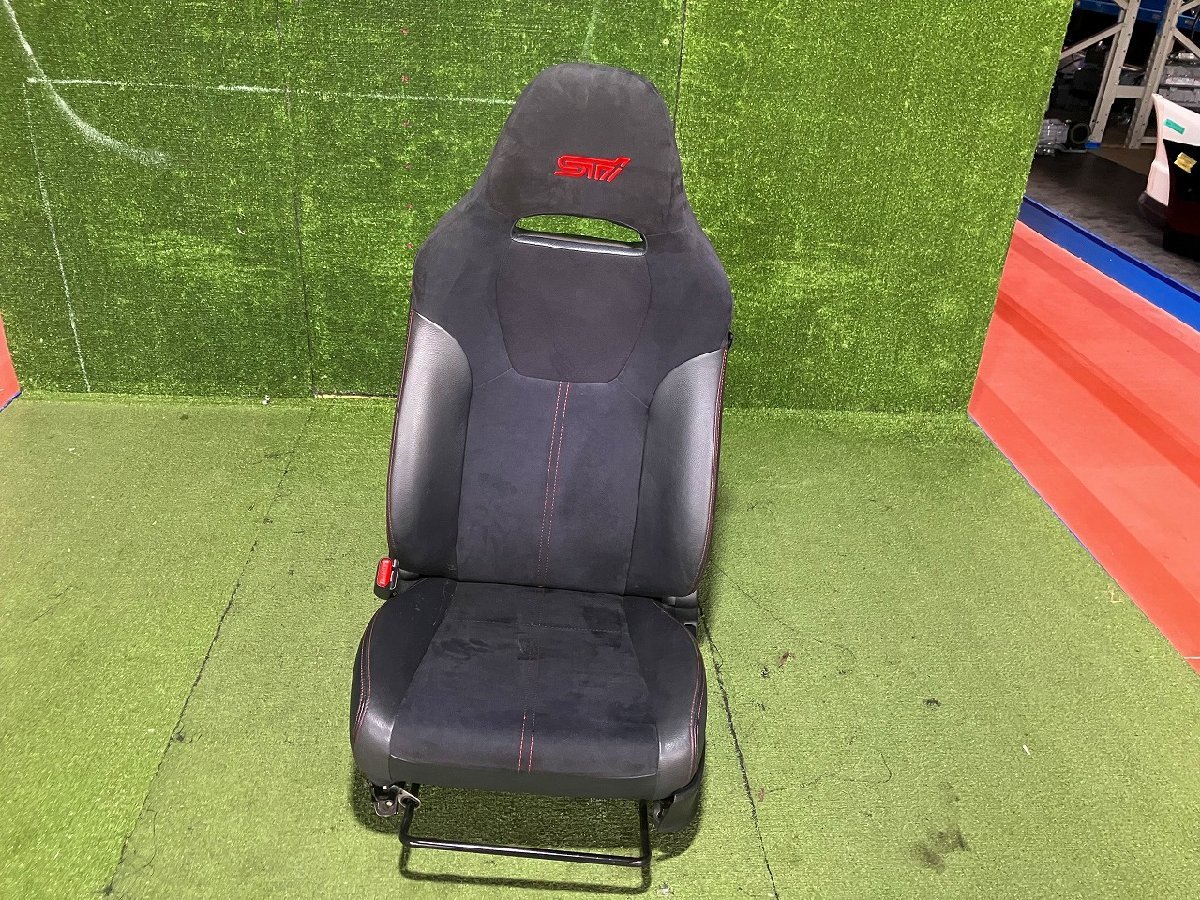 【傷や汚れあり】新N管理73351 H22 B型 前期 インプレッサ GRF WRX STI AラインタイプS】★ ハーフレザー 助手席 ...