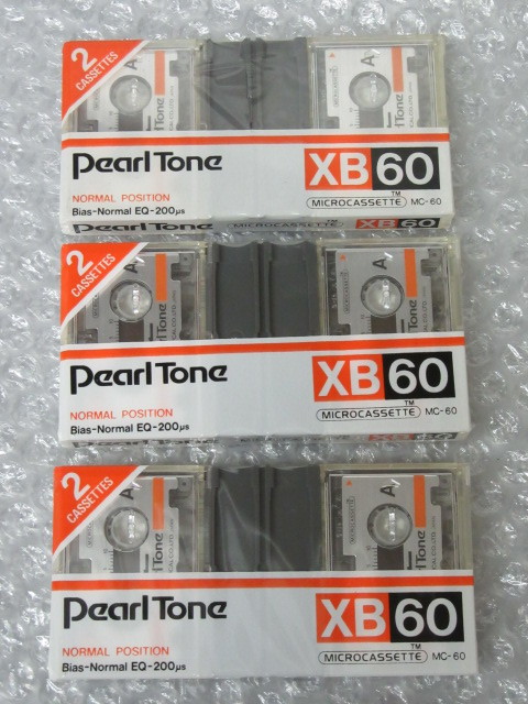 【未使用】Pearl Tone XB60 マイクロカセット/9本(3本セット×3)/新品 未開封/レアの落札情報詳細 - ヤフオク落札価格検索 オークフリー