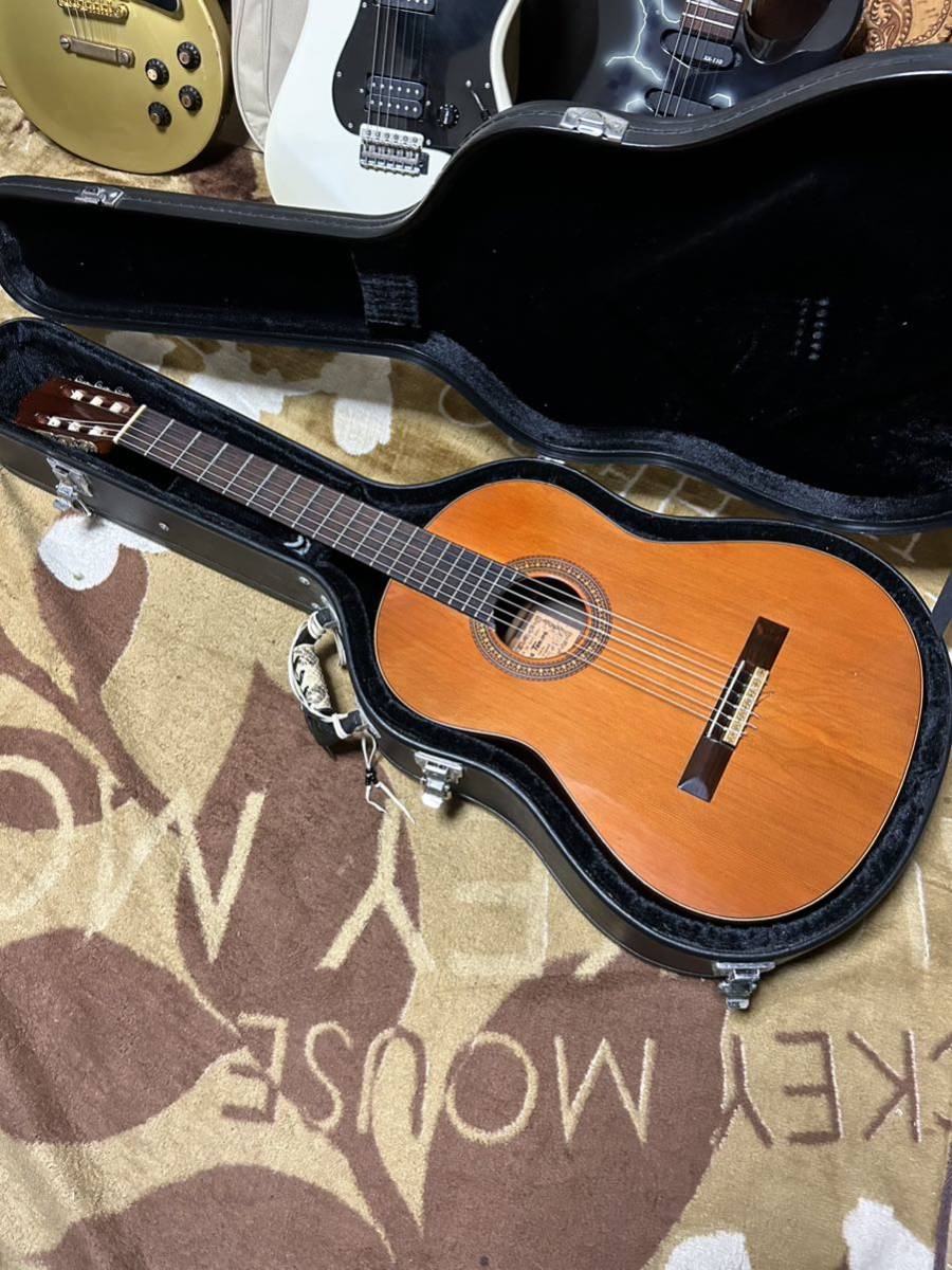 【目立った傷や汚れなし】74年製・名器・田村 廣・ Guitarra Tamura・p 50 単板トップ・調整済み・低め弦高・ケース付き・激安