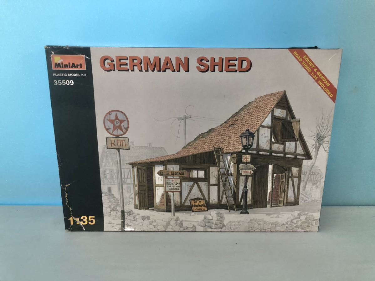 【未使用】【格安で放出】1/35 MiniArt GERMAN SHED。パーツ袋未開風。ビルディング＆アクセサリーシリーズ。戦時下の1/35 ...