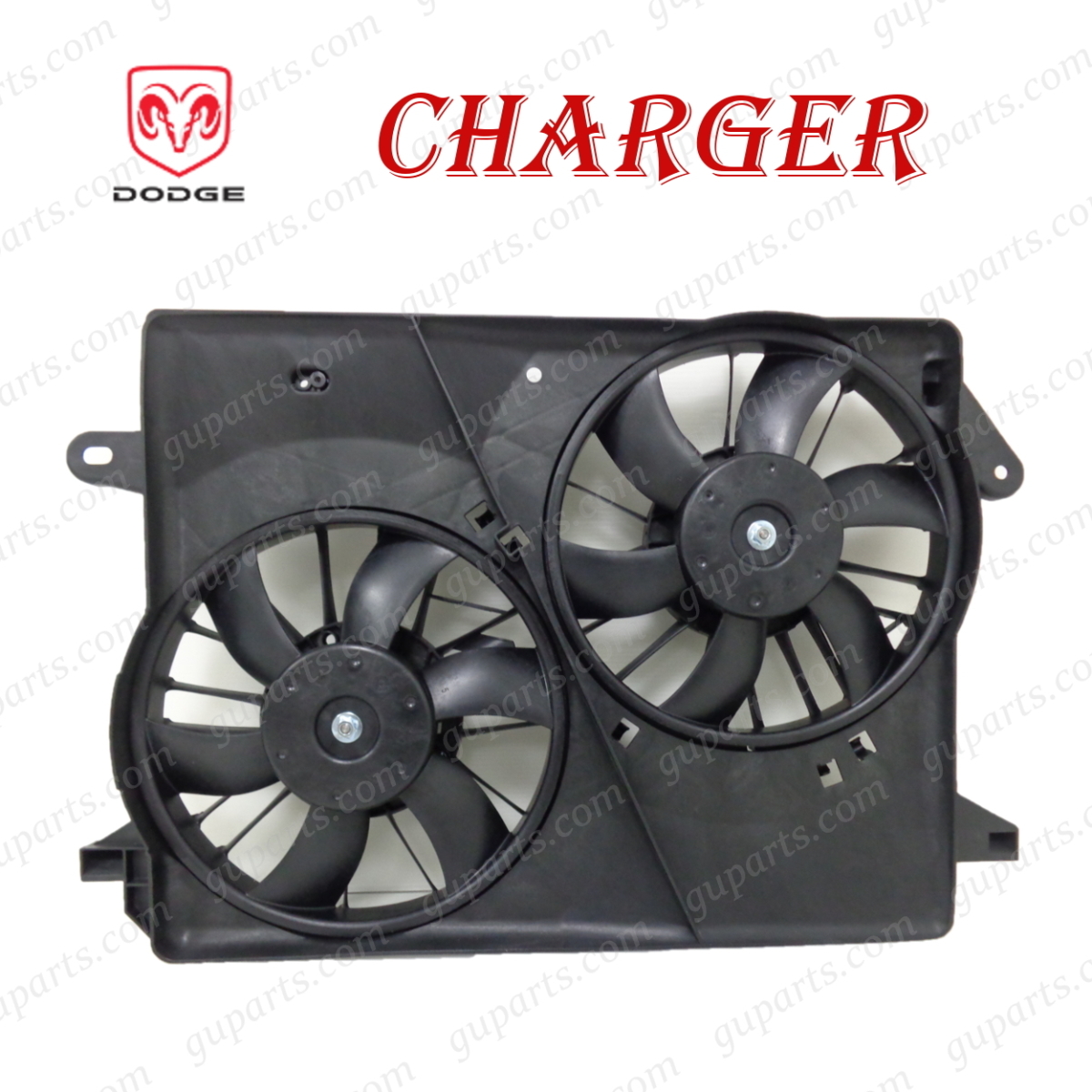 【未使用】ダッジ チャージャー ラジエーター 電動 ファン 5137713AA 5137714AA 5137717AB 5170746AA ...