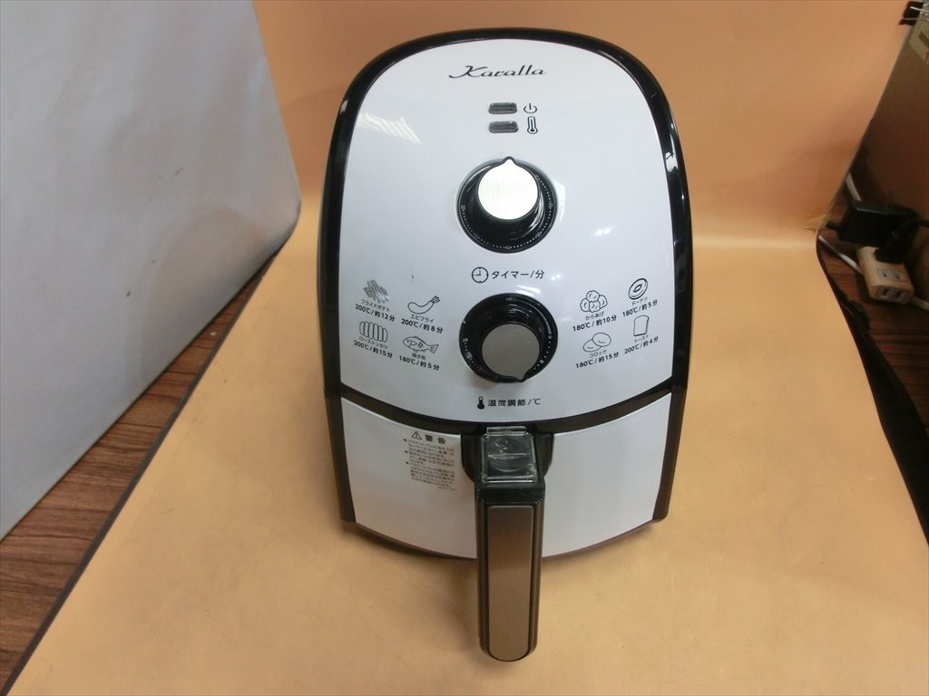 【やや傷や汚れあり】T【チ3-02】【140サイズ】ショップジャパン/Karalla カラーラ/TXG-DS14-2/ノンフライヤー/通電可 ...