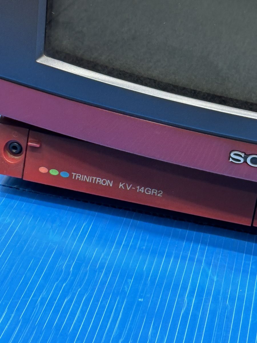 【傷や汚れあり】 SONY ソニー TRINITRON トリニトロン カラーテレビ KV-14GR2 ブラウン管 1986年製 昭和家電 ...